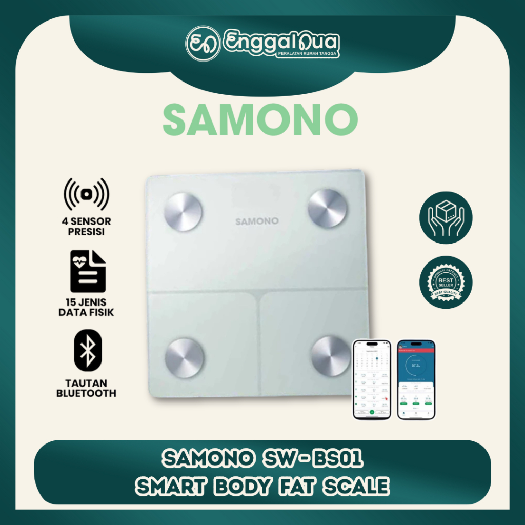 Jual Samono Timbangan Badan Digital Tautan Bluetooth 4 Sensor With APP ...
