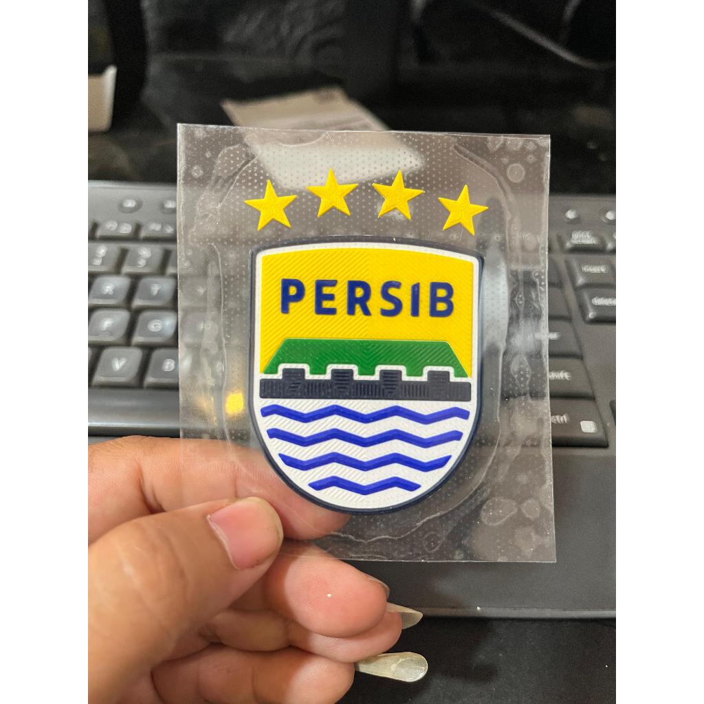 Jual Logo/Patch persib bandung 3d , bintang 4 ( tinggal tempel sudah ...