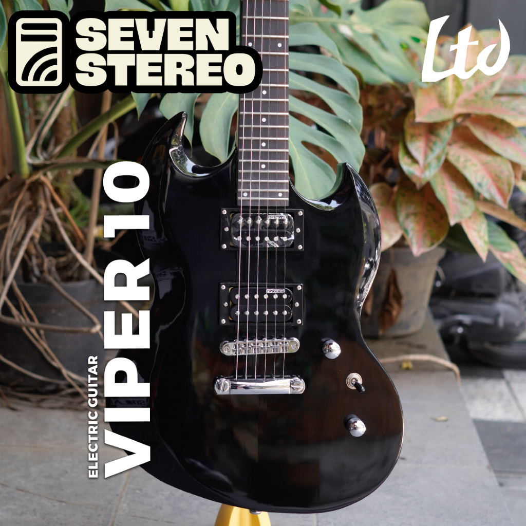 Jual ESP LTD Viper 10 Kit Black Electric Guitar | Shopee Indonesia