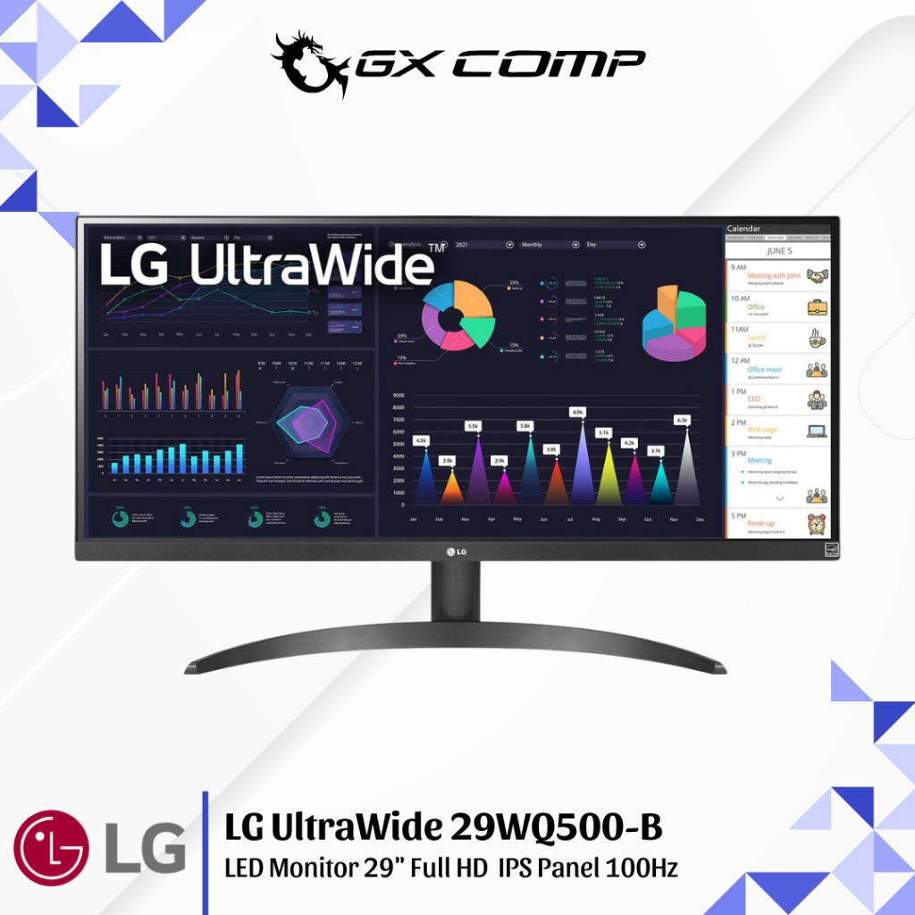 Jual LG UltraWide 29WQ500-B LED Monitor 29 Inch Flat Full HD IPS Panel ...