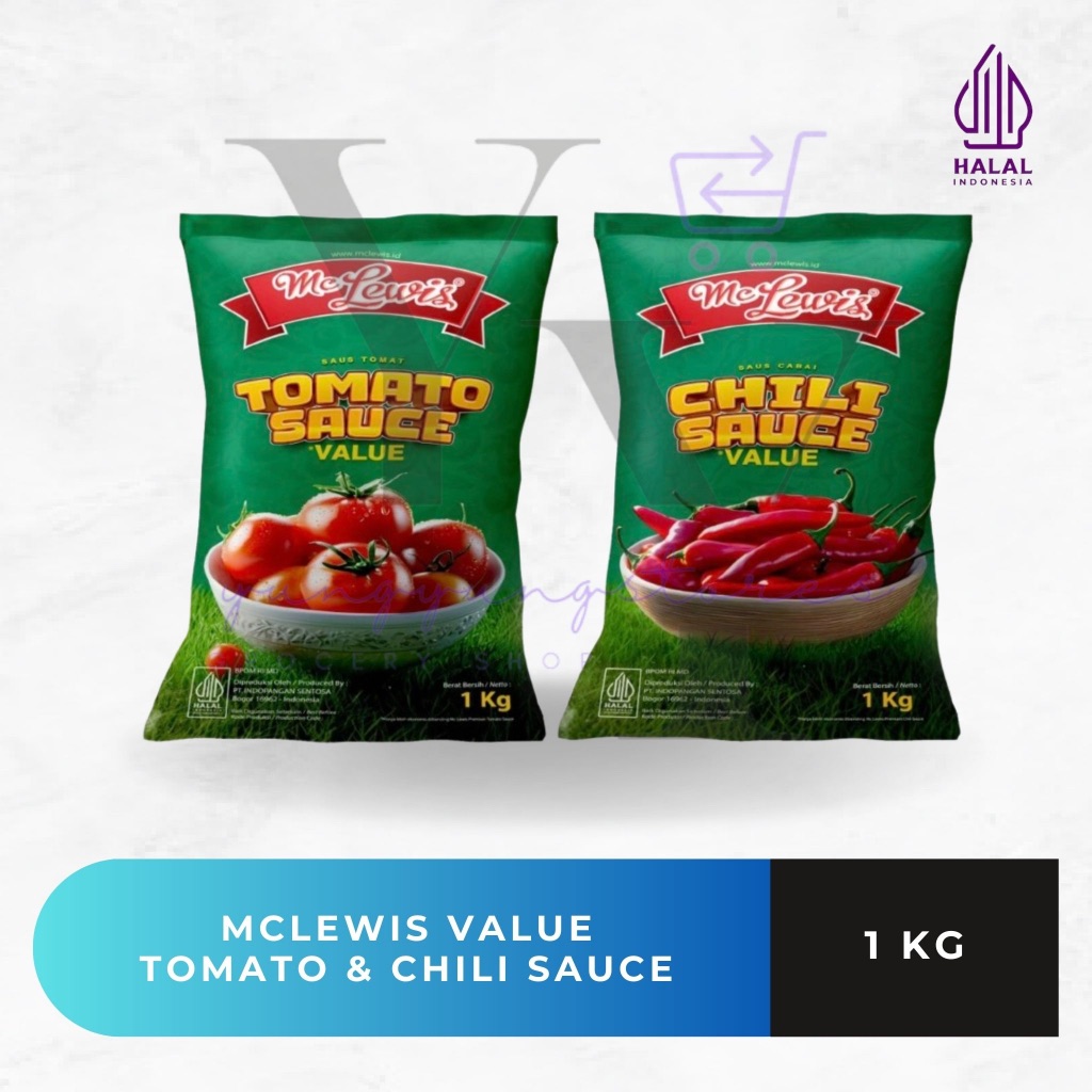 Jual McLewis Saus Tomat / Cabe Value / Tomato / Chili Sauce 1 kg ...