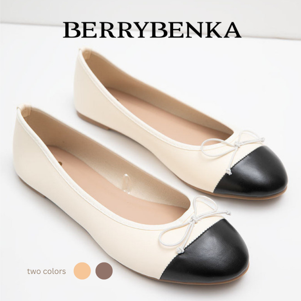 Jual Berrybenka - Sepatu Flatshoes Comfy Wanita Sofia Faysha Two Tone ...