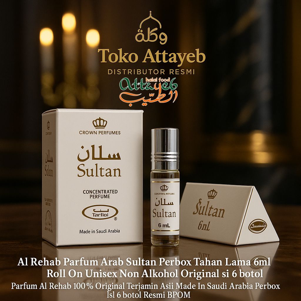 Jual Parfum Al Rehab Sultan 6ml Roll On Unisex Non Alkohol Original ...
