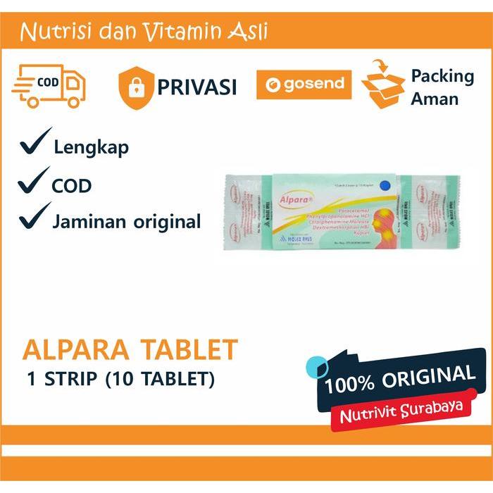 Jual Alpara Per STRIP isi 10 Tablet - Obat Batuk Pilek Tablets Untuk ...