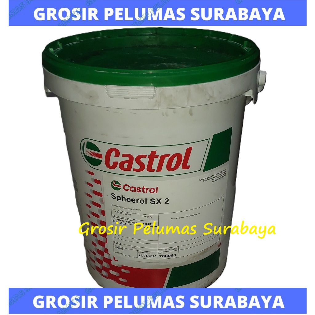 Jual Original CASTROL Spheerol SX2 SX 2 Grease Pelumas mesin kapal ...