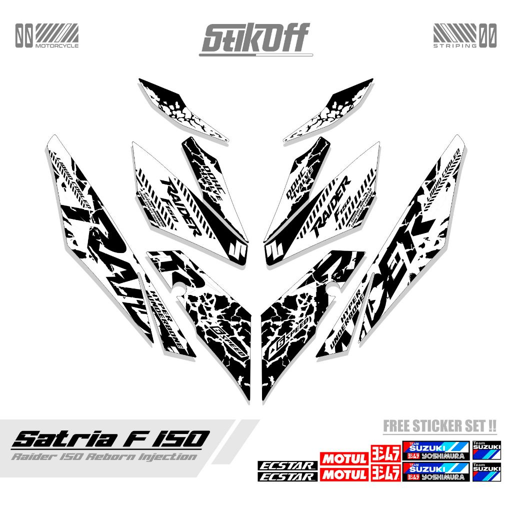 Jual STRIPING SATRIA FU INJEKSI /MTF9/ STIKER ALL NEW SATRIA F150 FI ...