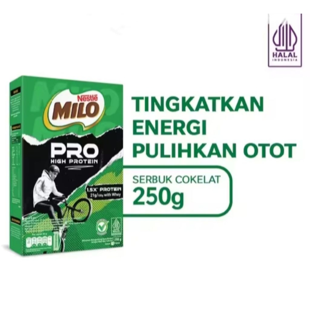 Jual NESTLE MILO PRO HIGH PROTEIN 250 GRAM - NESTLE MILO PRO 250 GRAM ...