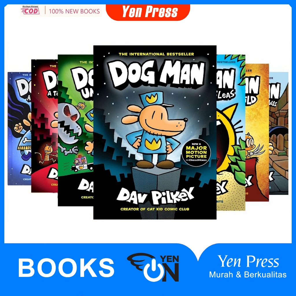Jual Dog Man Series (14 book series) by Dav Pilkey - depokpustaka ...