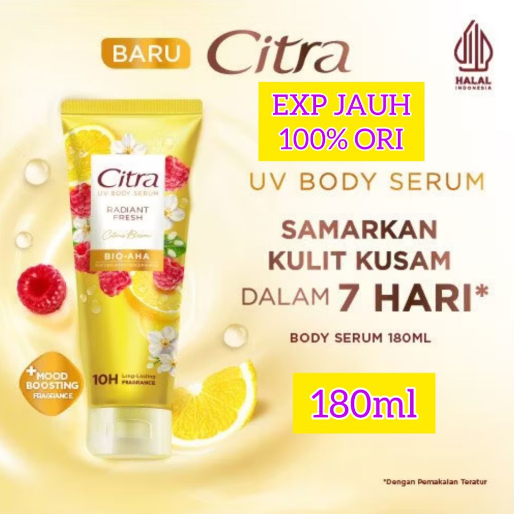 Jual Citra uv body serum 180ml radiant fresh | Shopee Indonesia