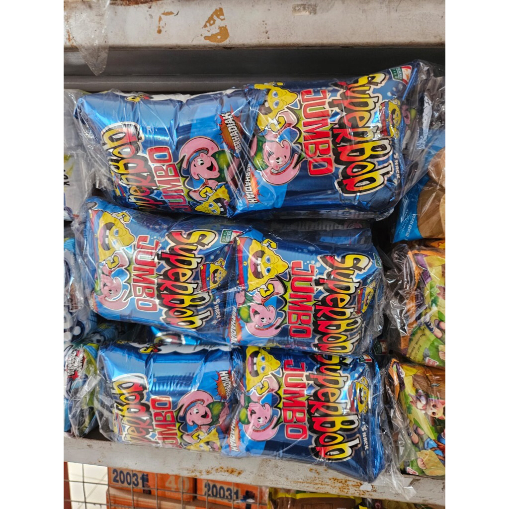 Jual snack viral superbob jumbo isi 10pcs snack ciki gurih manis ...
