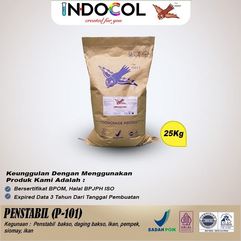 Jual PENSTABIL P-101 (Pengenyal Extra utk Baso dan Daging) Cap Pipit ...