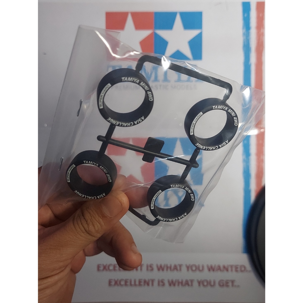 Jual Tamiya Ban Super Hard Rubber Black Tires Asia Challenge | Shopee ...