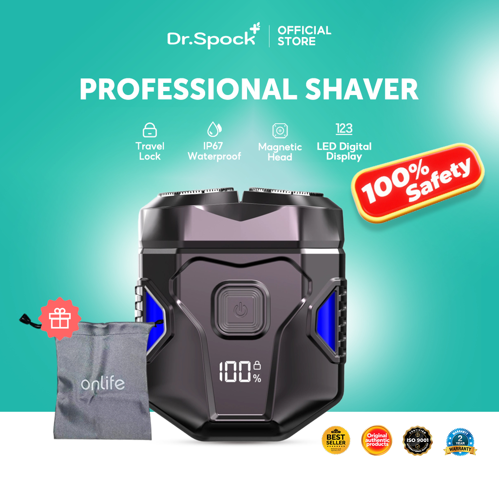 Jual Dr.Spock Mini Electric Shaver Portable Alat Cukur Jenggot Elektrik ...