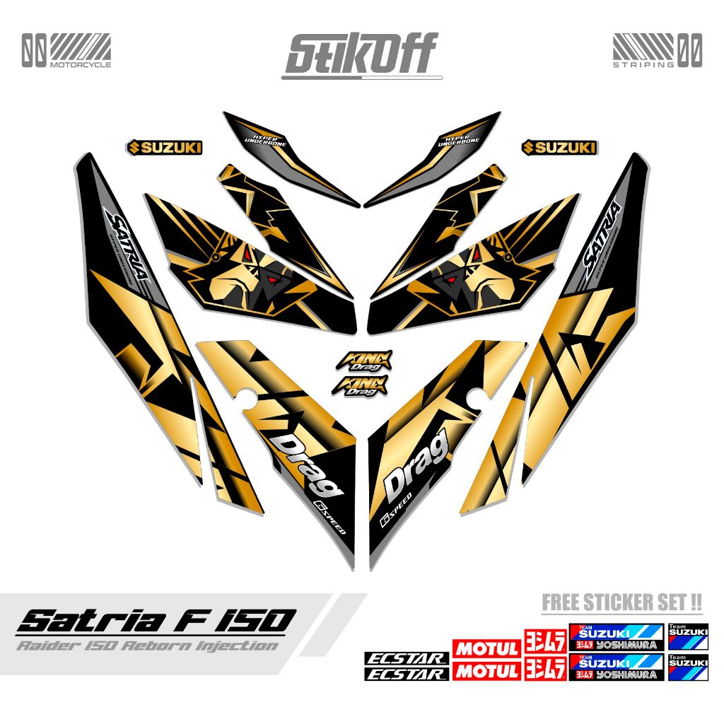 Jual STRIPING SATRIA FU INJEKSI /MTF28/ STIKER ALL NEW SATRIA F150 FI ...