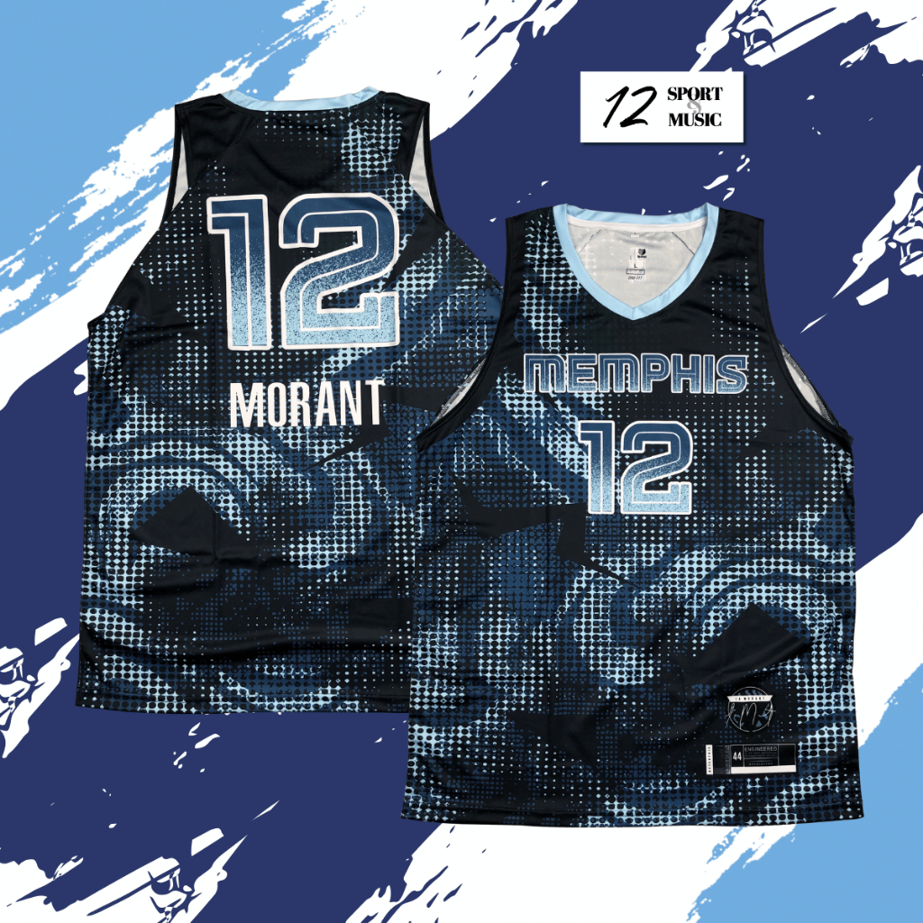 Jual Jersey Basket MEM Authentic Printing Sublimasi Bahan Dri-Fit Air ...