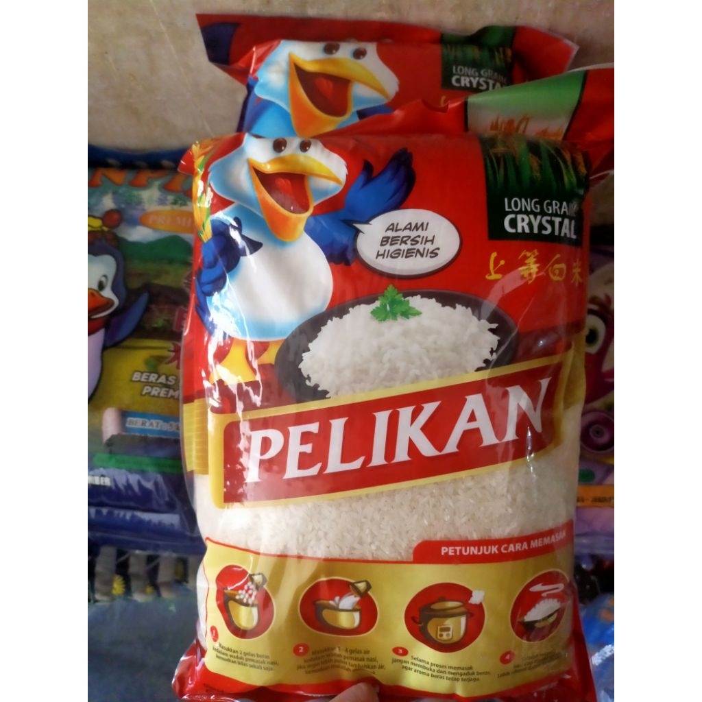Jual Beras Pelikan 5kg ASLI (Dikirim Langsung) | Shopee Indonesia
