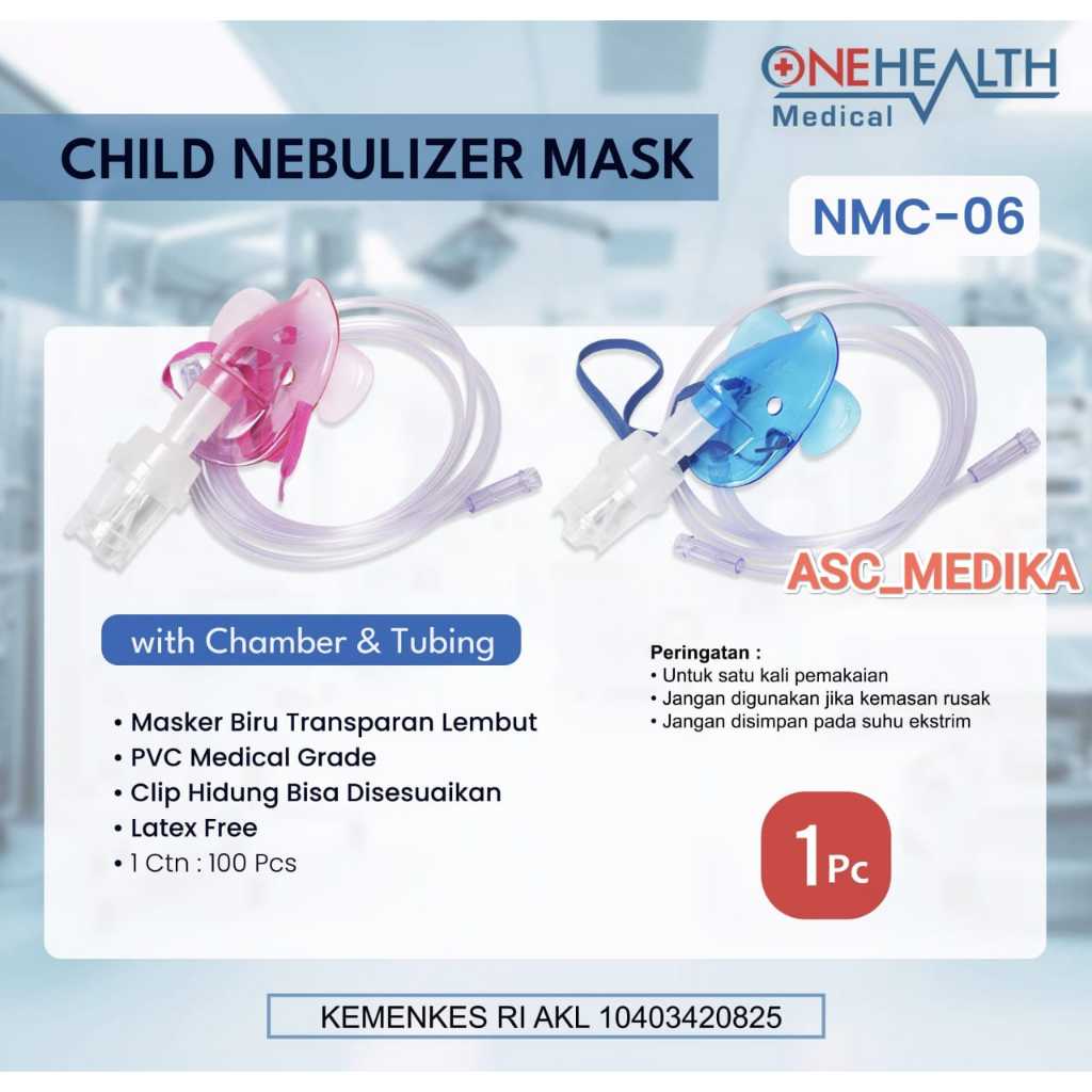 Jual Masker Nebulizer Anak Motif With Chumber dan Tubing Lengkap Dengan ...