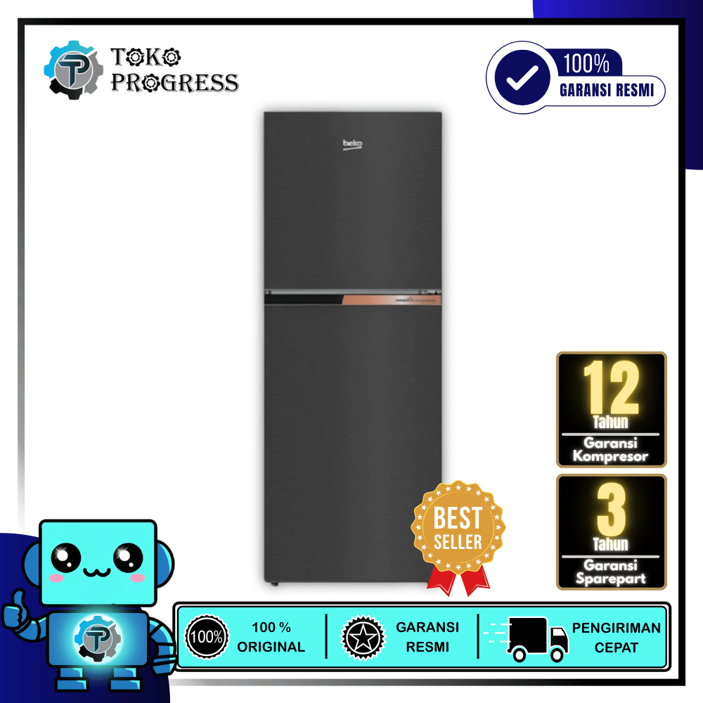 Jual KULKAS 2 PINTU BEKO RDNT232I20HFK / RDNT232I20 DOUBLE TWIST ICE ...