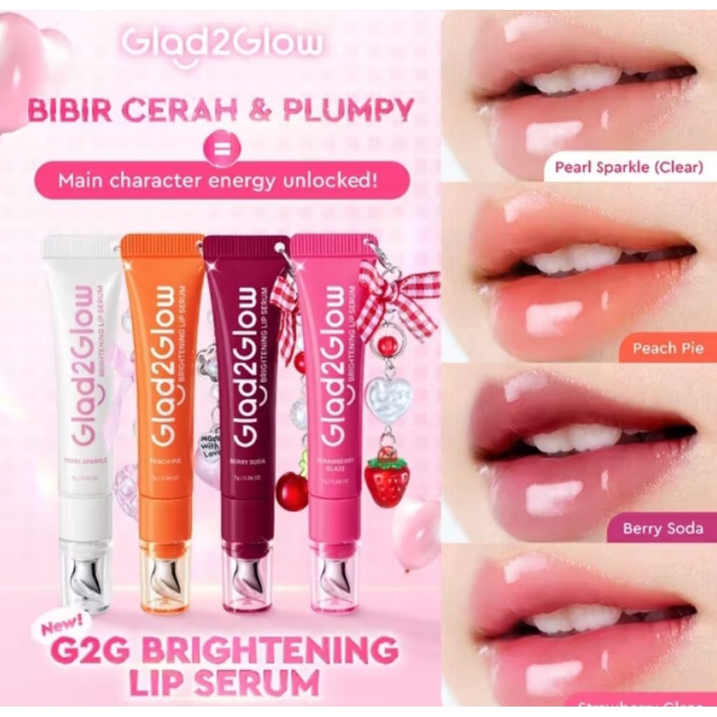Jual (READY STOCK ALL SHADES) G2G BRIGHTENING LIP SERUM | Shopee Indonesia