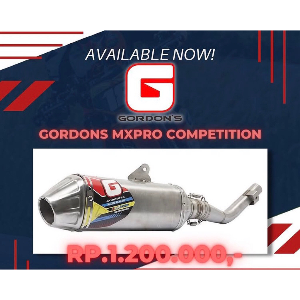 Jual knalpot gordons mxpro competition for crf | Shopee Indonesia