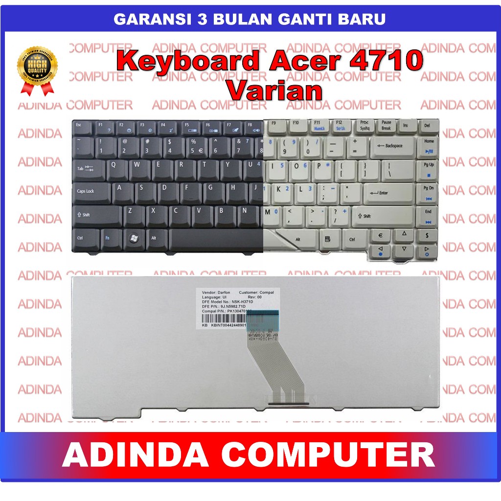 Jual Keyboard Acer 4210 4220 4310 4315 4320 4510 4520 4530 4710 4720 ...