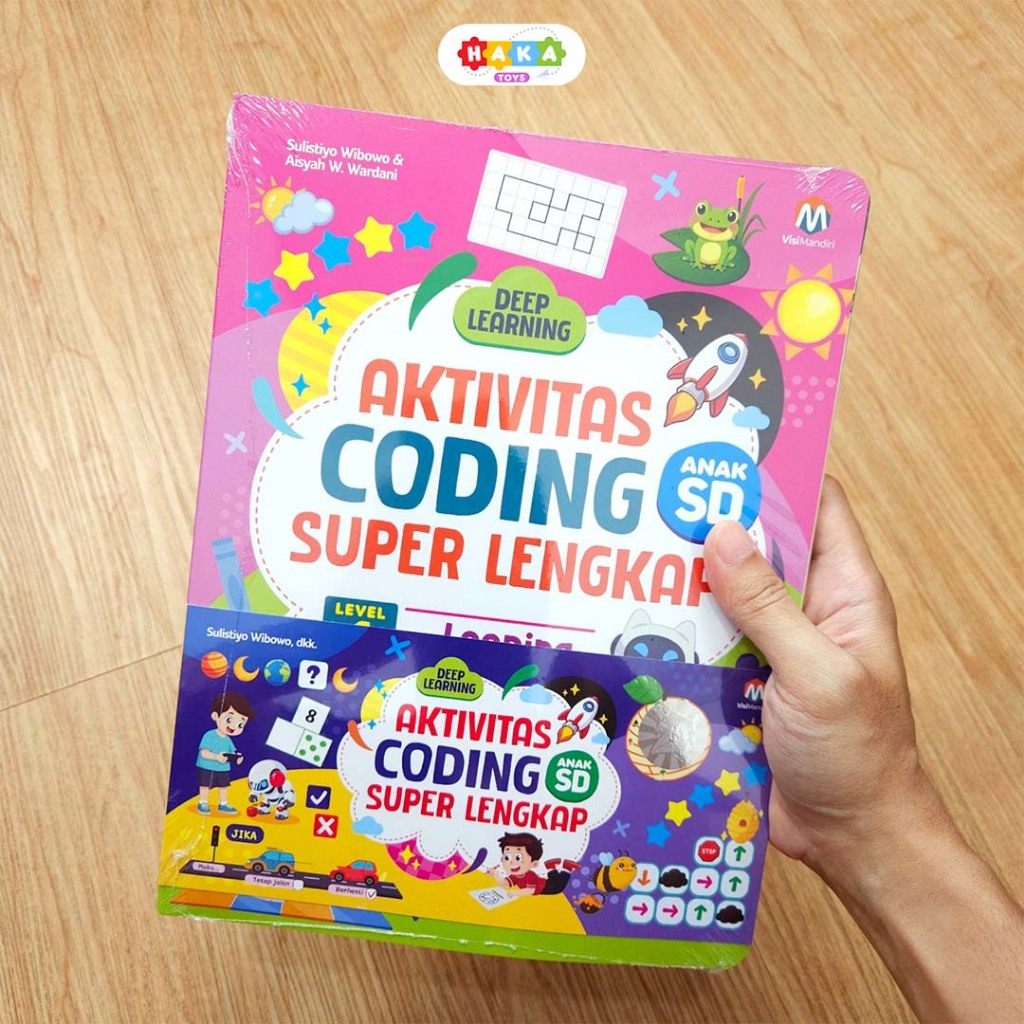 Jual Buku Paket Aktivitas Coding Super Lengkap Untuk Anak Sd Isi 5 Buku
