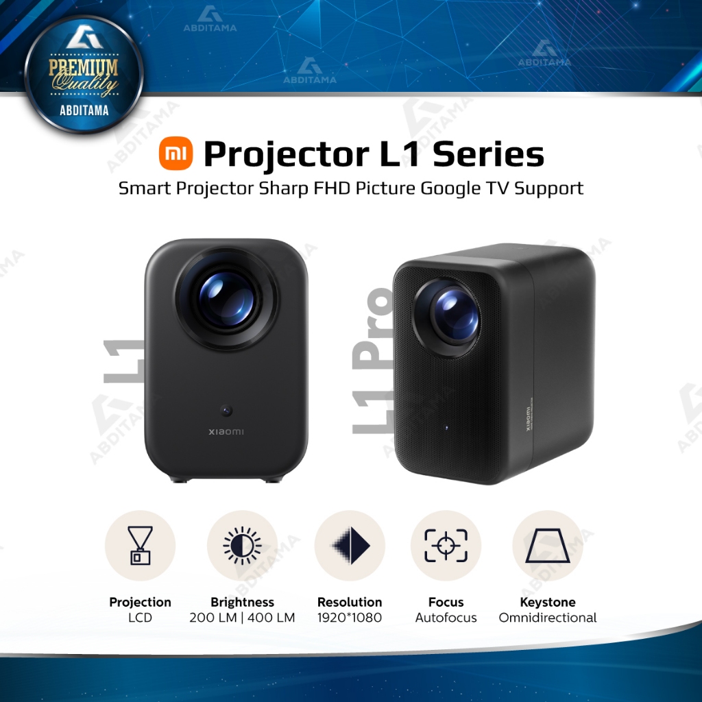 Jual XIAOMI Smart Projector L1 / L1 Pro eu FHD HDR10 HLG Google TV HDMI ...