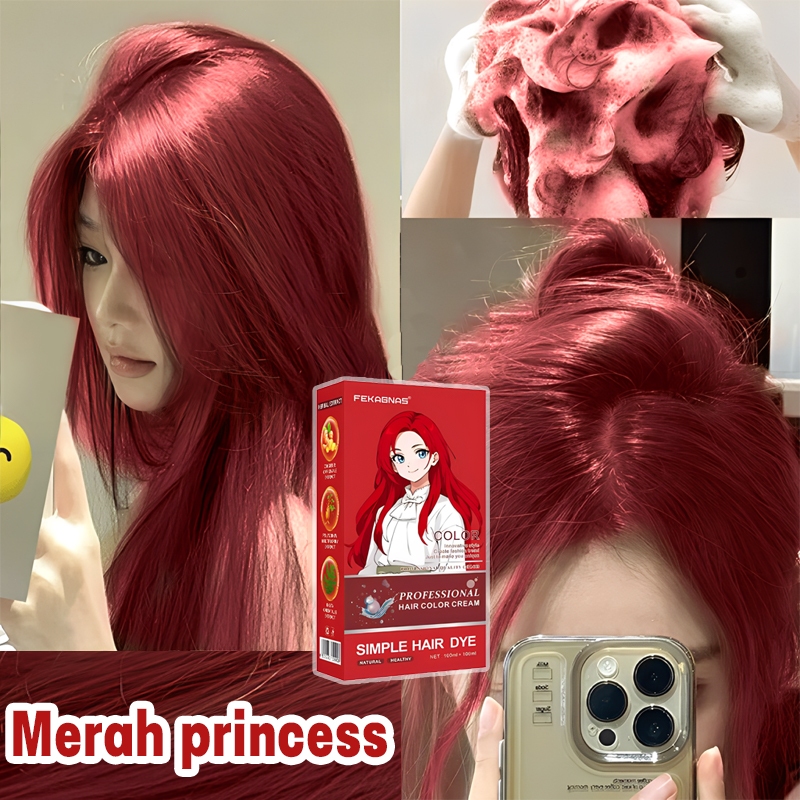 Jual Merah princess: Pewarna Rambut yang Memberikan Kilau dan Kekuatan ...