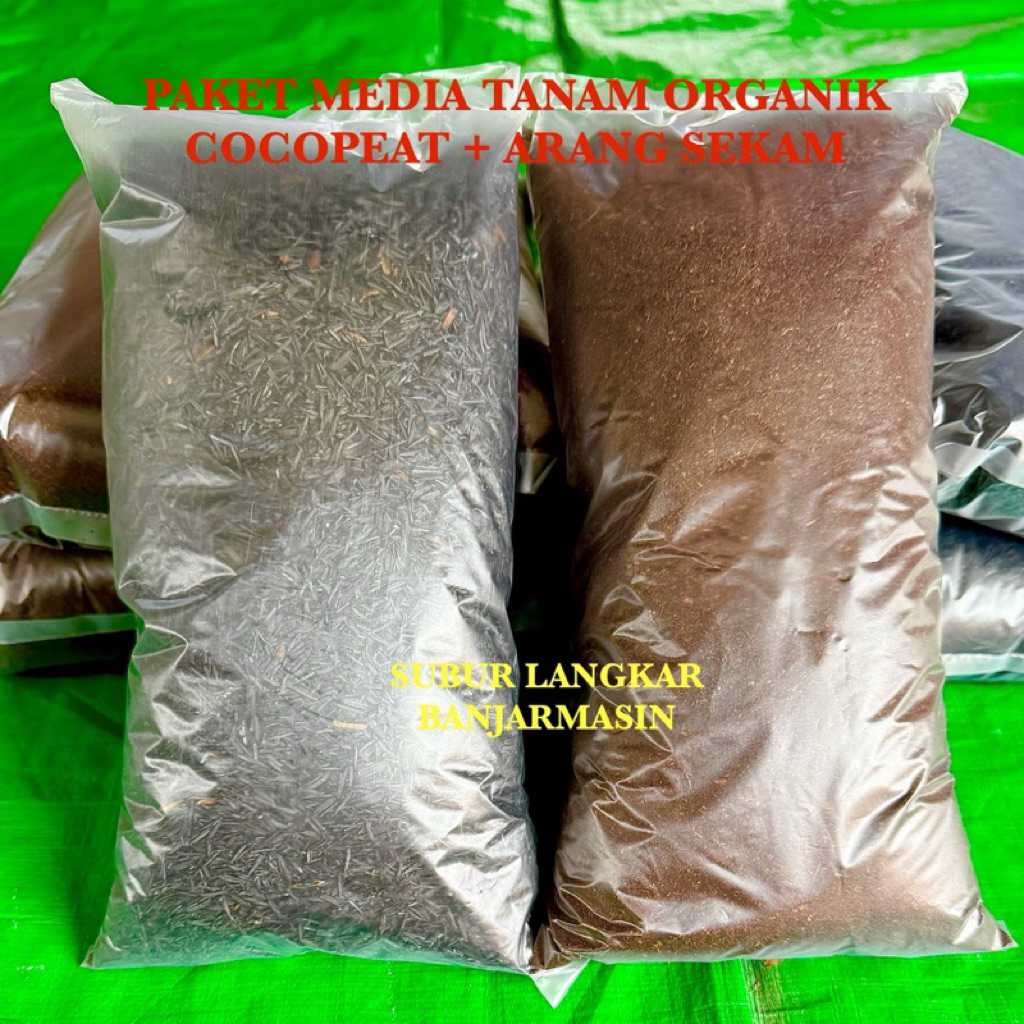 Jual PAKET MEDIA TANAM COCOPEAT & SEKAM HITAM | Shopee Indonesia