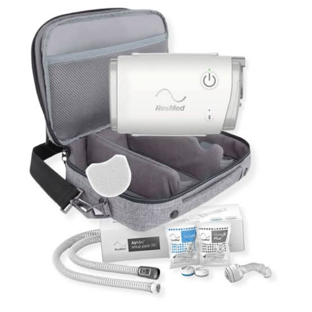 Jual RESMED AIR MINI AUTO CPAP FULL SET WITH MASK + TRAVEL BAG ...
