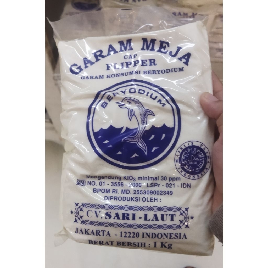 Jual GARAM MEJA CAP FLIPPER 1 KG ISI 3 PCS | Shopee Indonesia