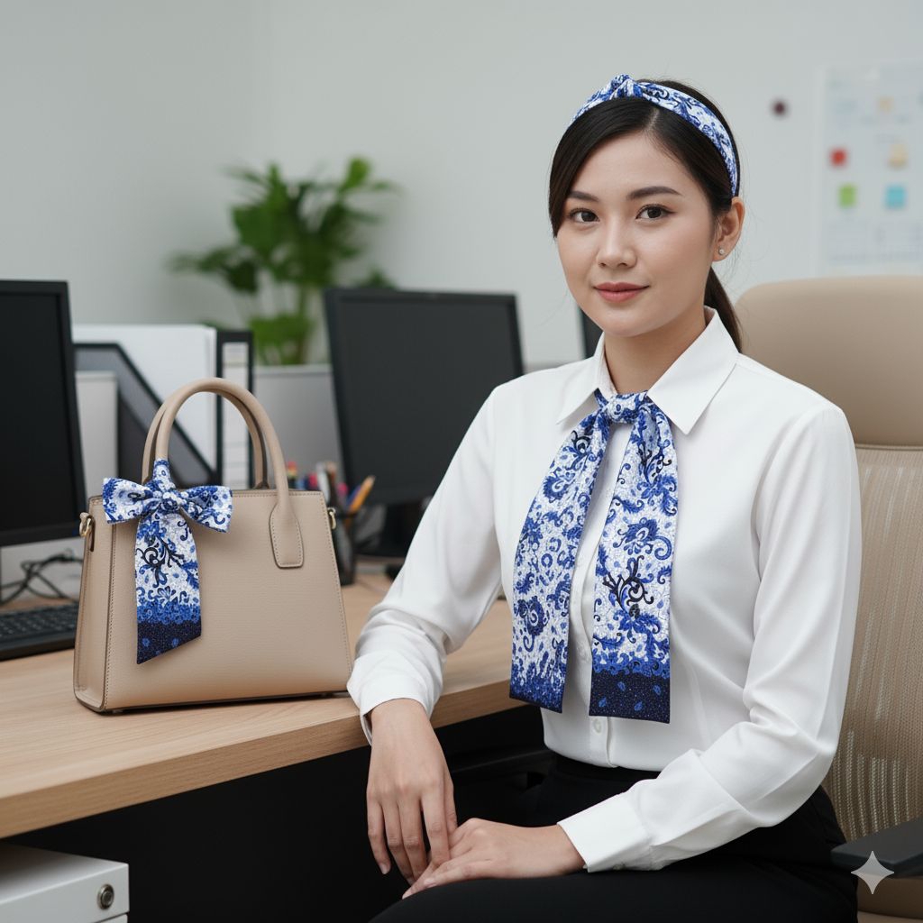 Jual Syal Batik Wanita Elegan – Scarf Batik Fashion Syal Scarf ...