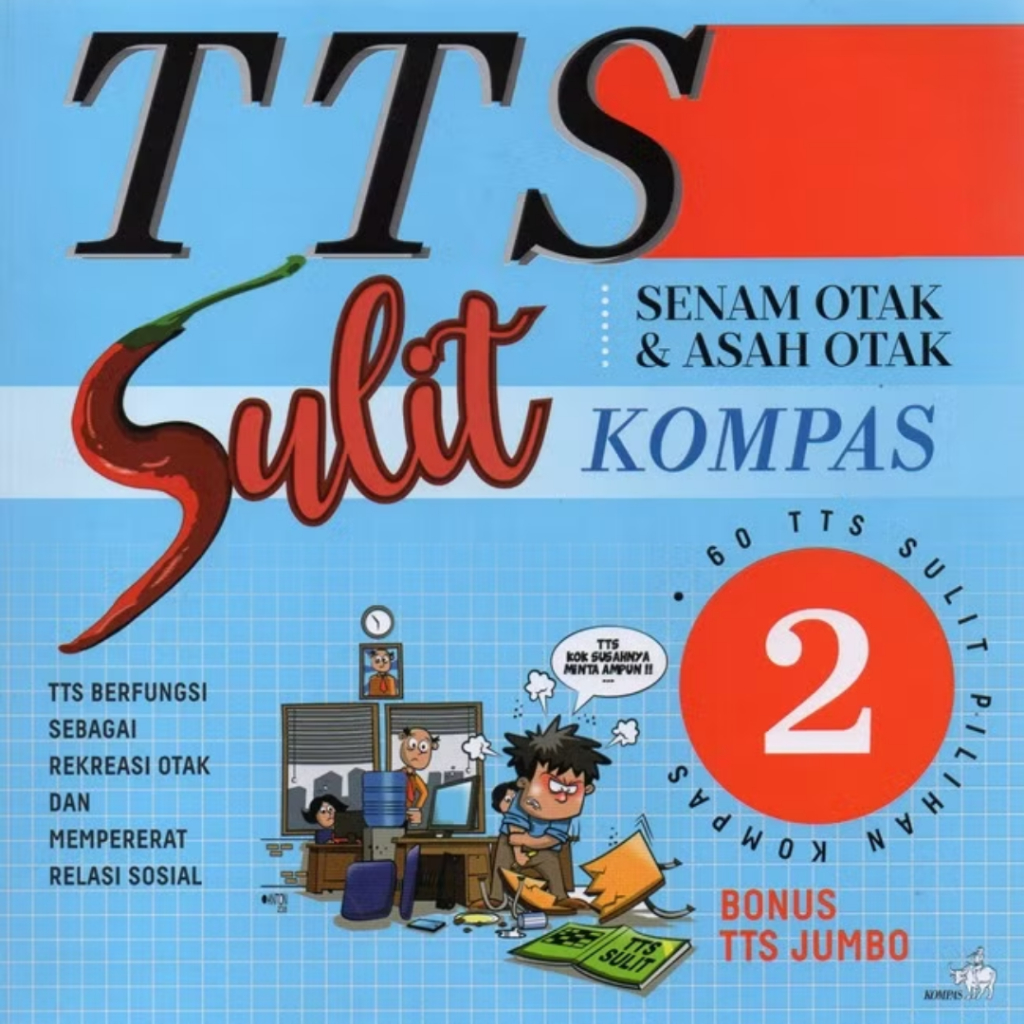 Jual Buku TTS Sulit Pilihan Kompas Jilid 1 2 Senam & Asah Otak by Tim ...