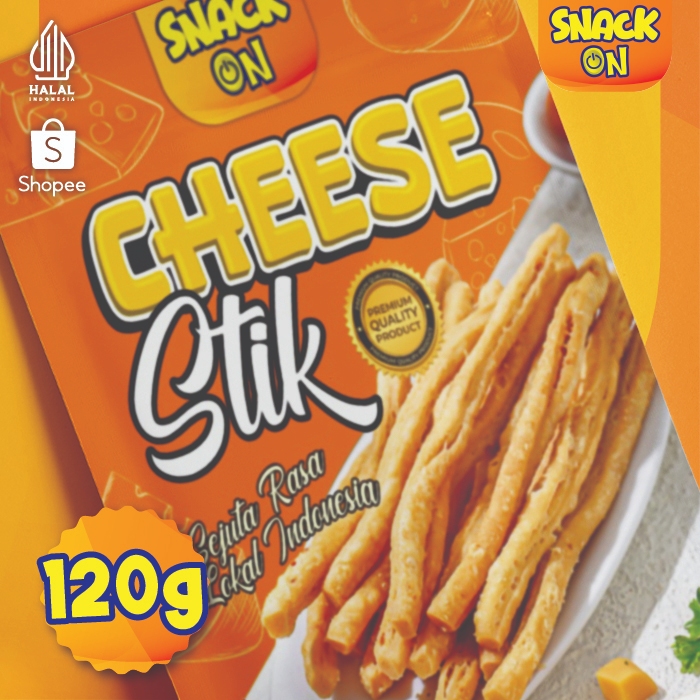 Jual Snack On Cheese Stick Keju Premium Gurih Manis 120gr | Shopee ...
