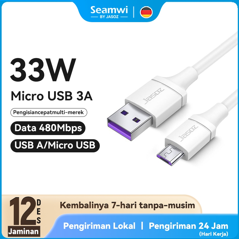 Jual Seamwi Kabel Data Micro USB 3A Fast Carging USB Data Cable Mobile Quick Charge For Android ...