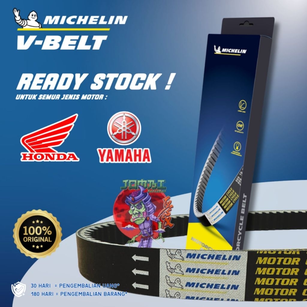Jual VANBELT MICHELIN HONDA YAMAHA ALL MOTOR MATIC V-BELT ORIGINAL ...