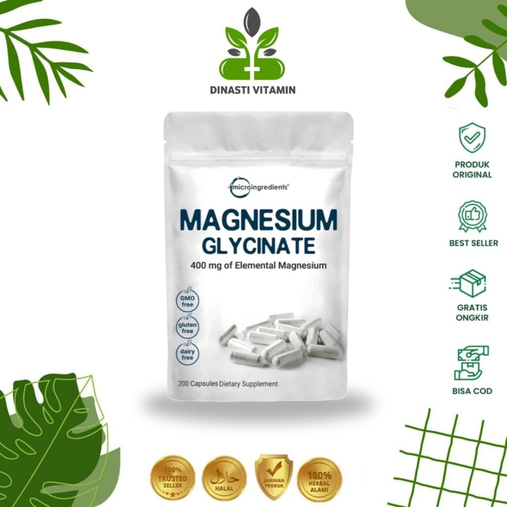Jual Microingredients Magnesium Glycinate 400mg Of Elemental Magnesium ...