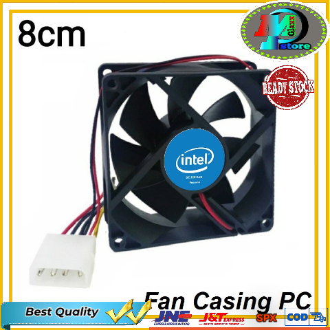 Jual Fan Cassing 8cm/12cm Kipas Casing PC CPU Hitam || Kipas DC 8cm x ...
