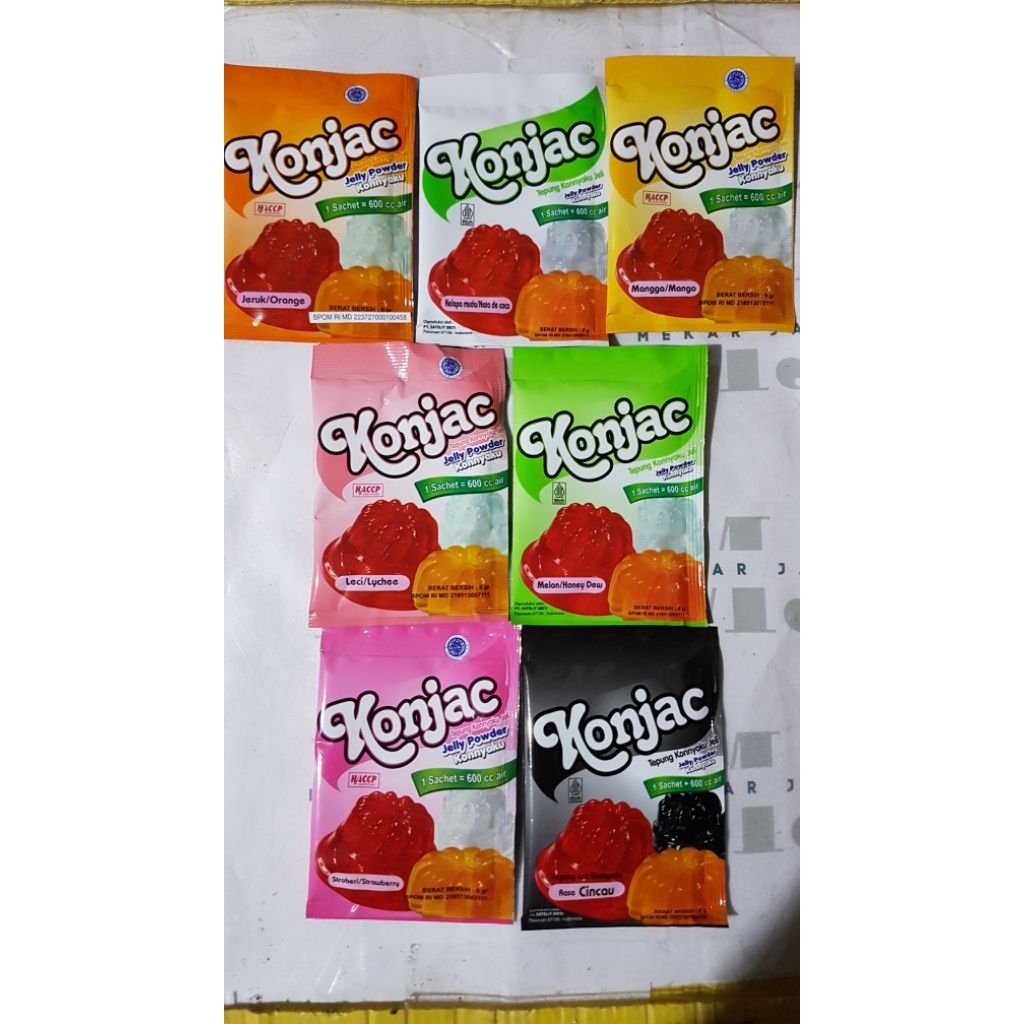 Jual KONJAC Jelly Powder 6gr All Variant | Shopee Indonesia