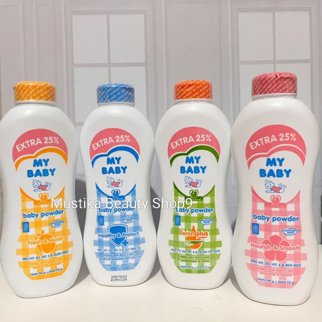 Jual MY BABY Bedak Bayi Powder 90g extra 23g | Shopee Indonesia