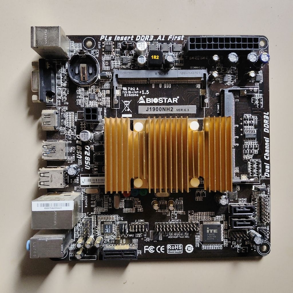 Jual Promo !!! Motherboard PC Motherboard Biostar J1900NH2 Mesin normal Mulus no minus sesuai ...