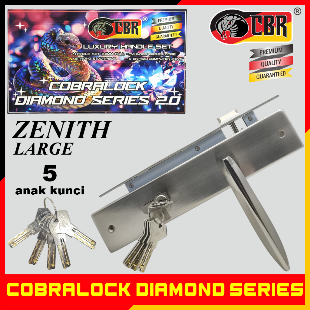 Jual CBR COBRALOCK DIAMOND SERIES Handle Pintu / Kunci Pintu Rumah ...