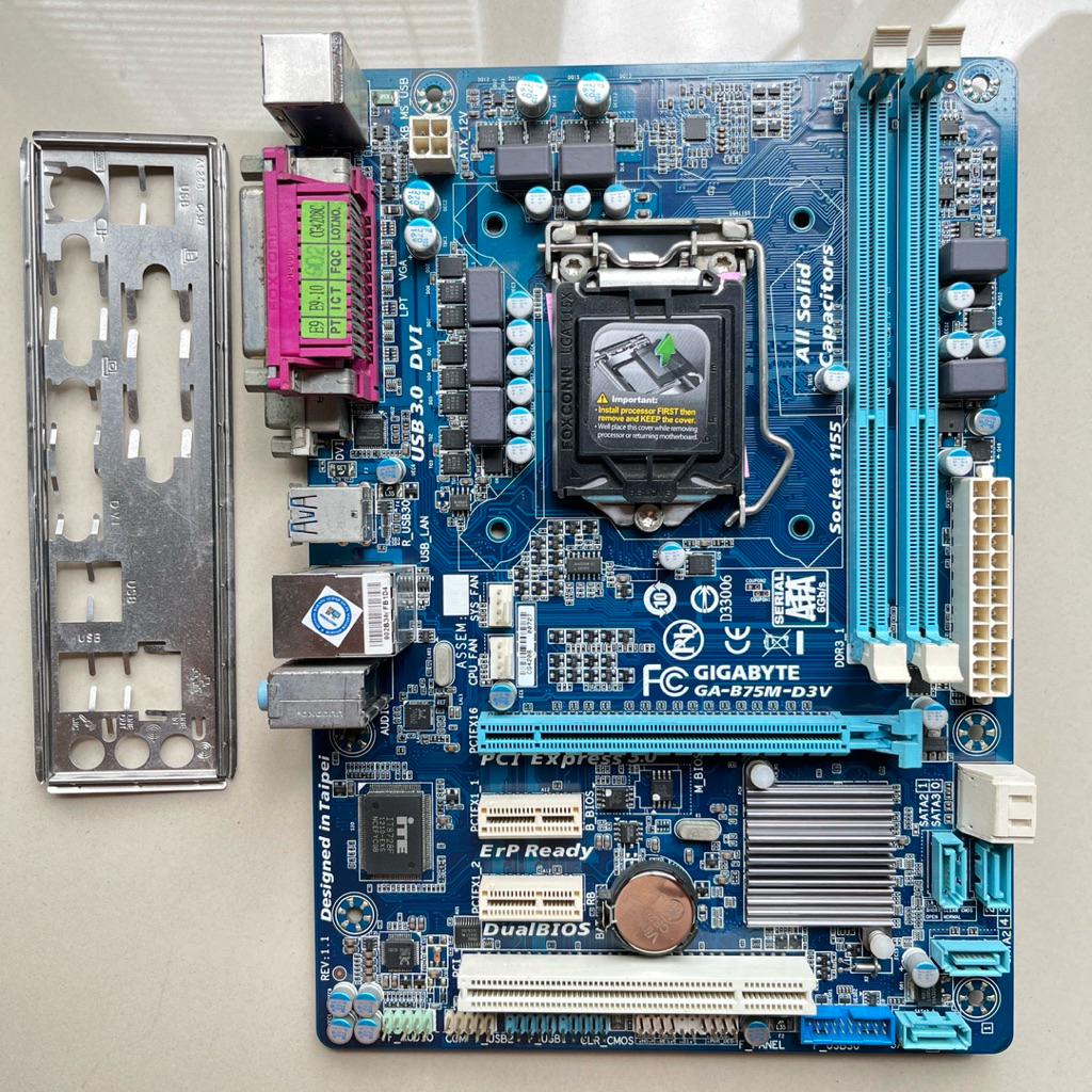 Jual MOTHERBOARD GIGABYTE GA-B75M-D3V LGA 1155 DDR3 GEN2 & GEN3 ...