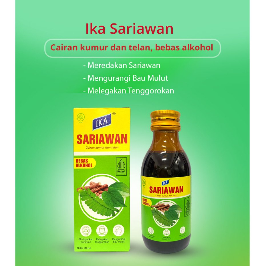 Jual Ika Sariawan Obat Kumur 120ml - Meredakan Sariawan, Mengurangi Bau ...