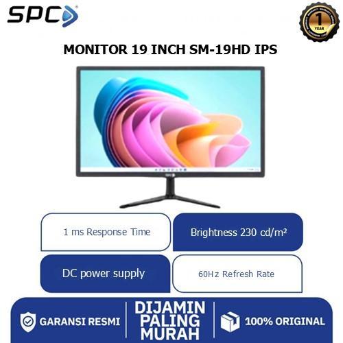 Jual SPC MONITOR 19 INCH SM-19HD IPS HD 720P 1MS60HZ1Y | Shopee Indonesia