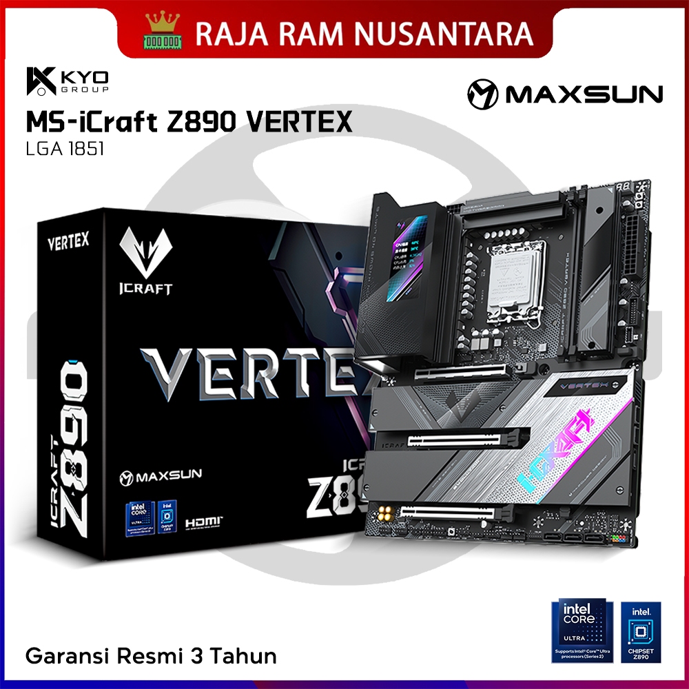 Jual MAXSUN iCraft Z890 VERTEX ATX Motherboard Intel LGA 1851 DDR5 ...