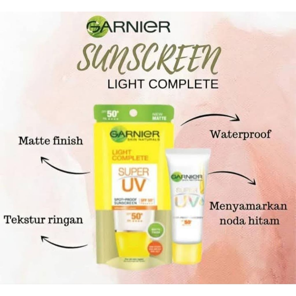 Jual Garnier sunscreen spf 50++ Vit C Suver UV | Shopee Indonesia