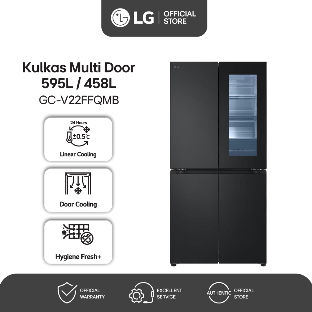 Jual [Free Instalasi] LG Kulkas Multi Door Kapasitas 595L / 458L | InstaView™ | Pendingin di ...