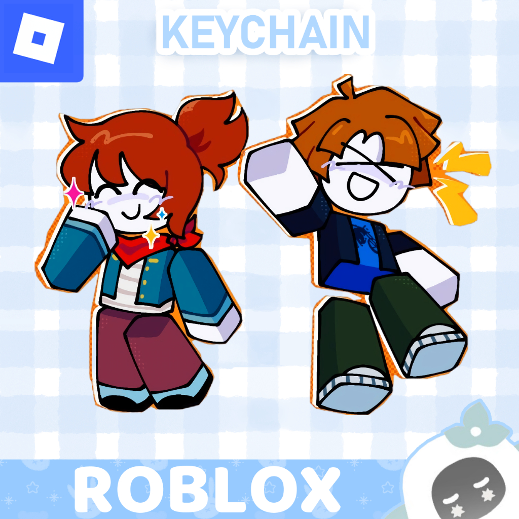 Jual Ganci / Gantungan Kunci Akrilik COUPLE ROBLOX BACON BOY & BACON ...