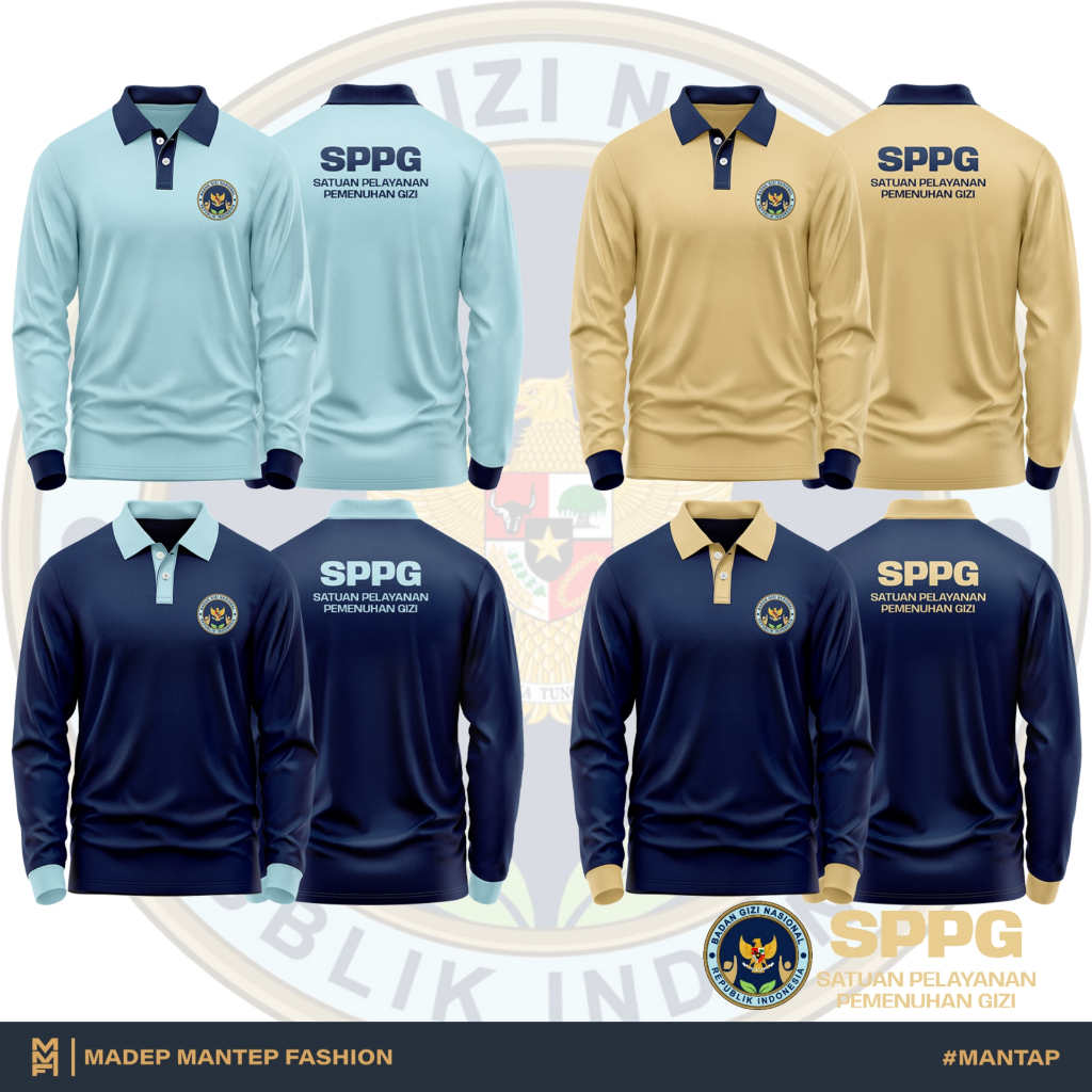 Jual Kaos Polo SPPG Terbaru Kaos Seragam MBG SPPG Satuan Pelayanan ...